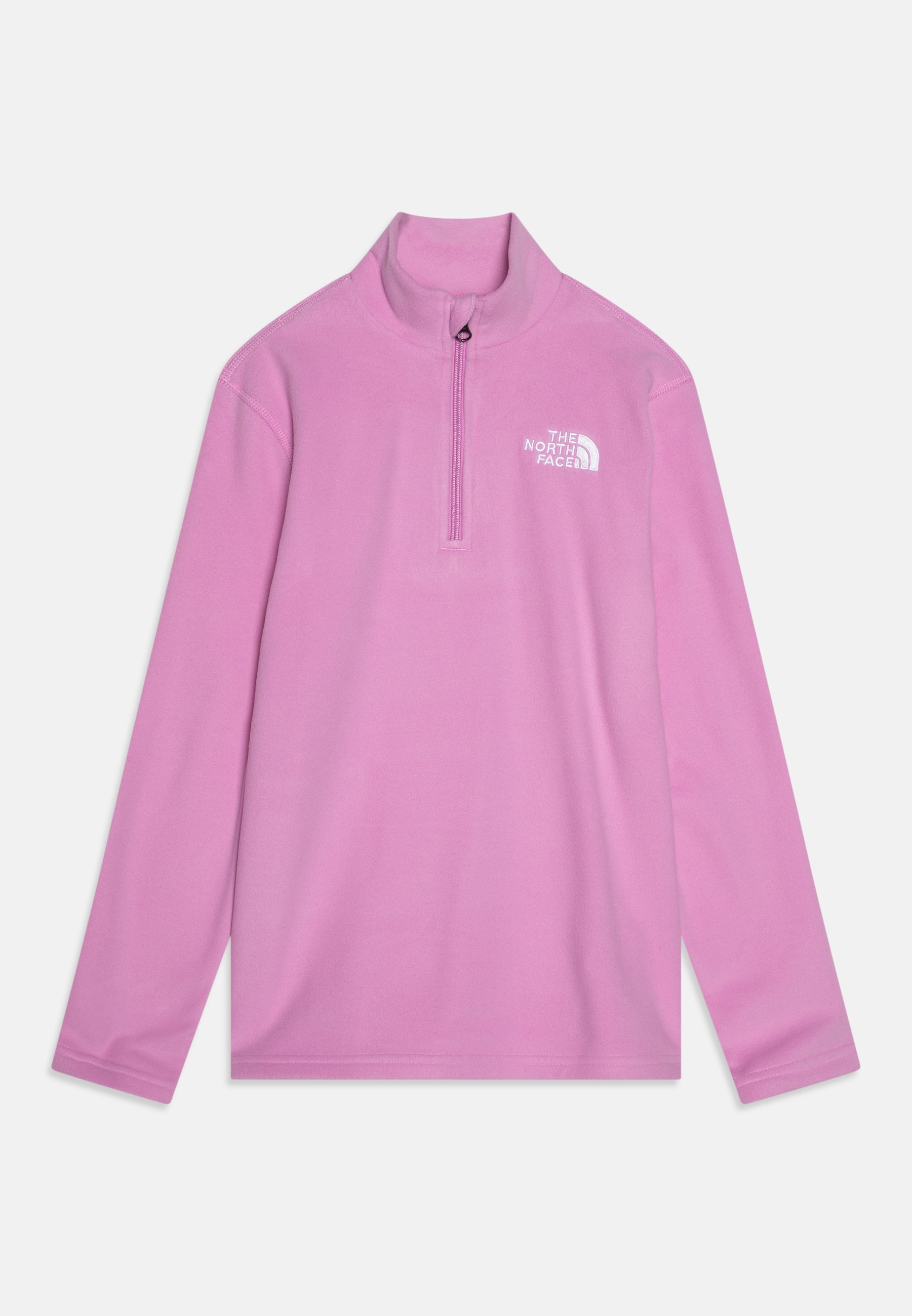 Pink north face jumper store