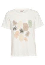 Cream CRNORMA - Triko s potiskem - snow white bright/bílá - Zalando.cz