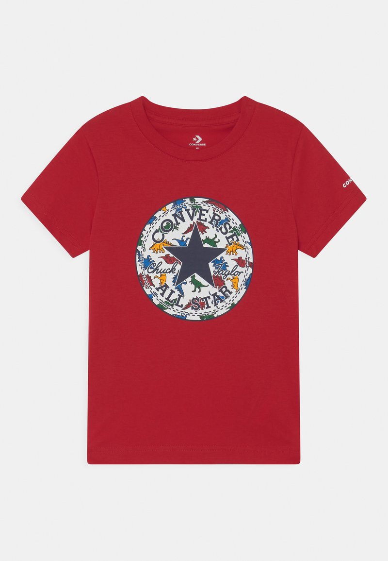 Converse DINOVERSE FILL TEE UNISEX - T-Shirt print - navy/enamel red ...