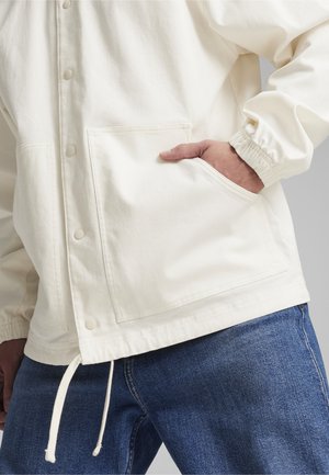 Next LINEN BLEND CHORE JACKET - Chaqueta fina - light grey/gris ...