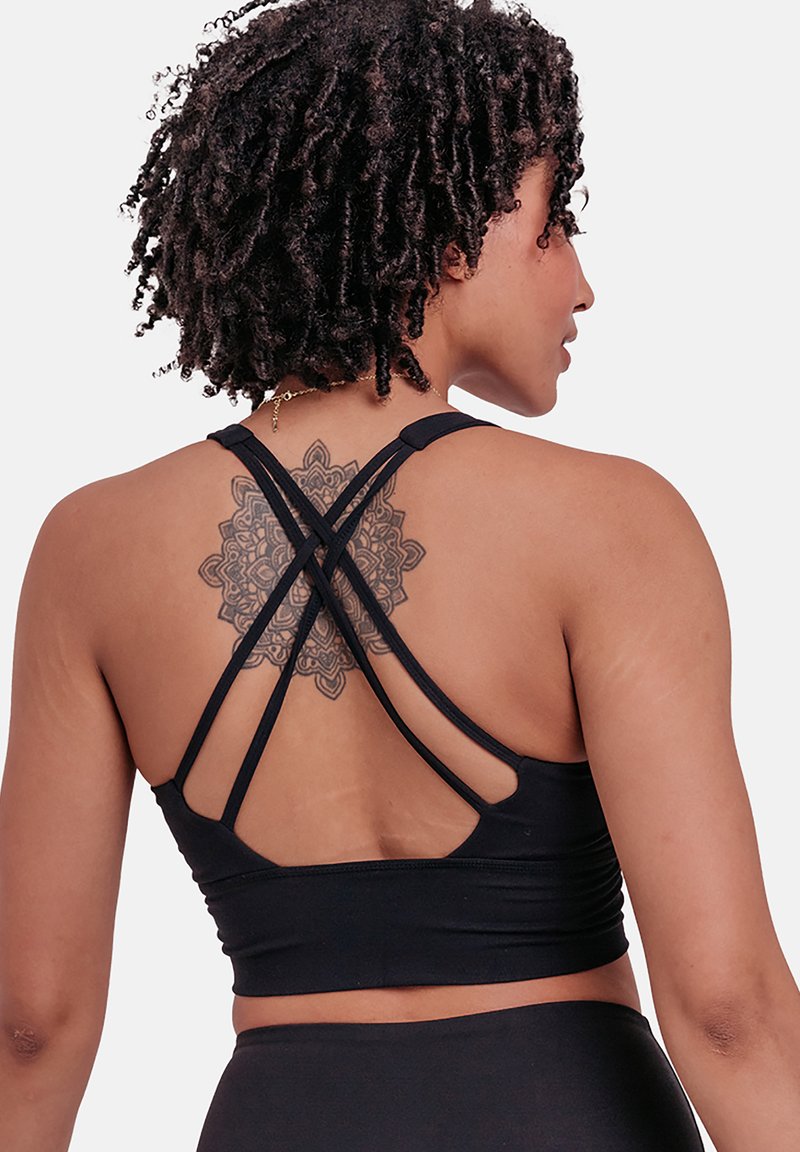 Araa Active ANNA STRAPPY - Medium support sports bra - black - Zalando.ie