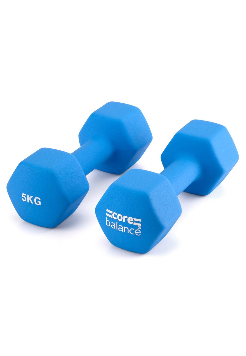 Core Balance HEX DUMBBELL - NEOPRENE 5KG - Fitness/yoga - blue/azul ...
