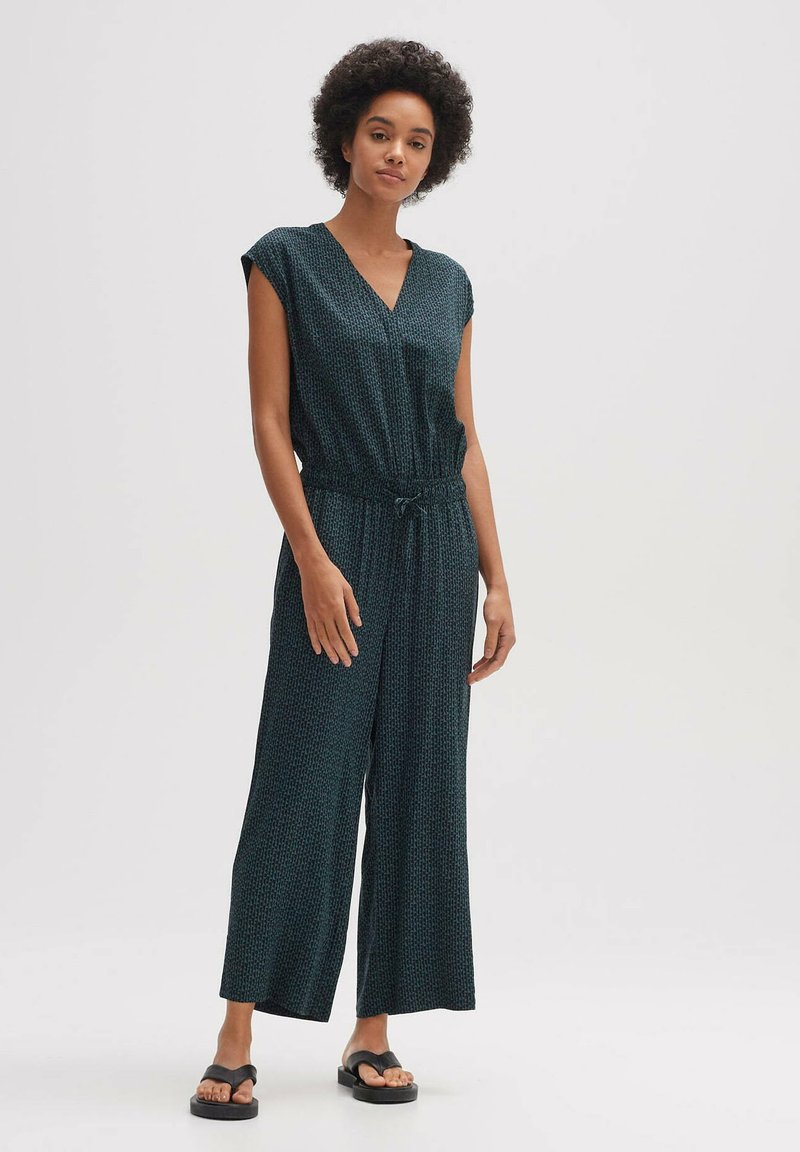OPUS MONELI GRAFIC - Jumpsuit - deep teal/grün - Zalando