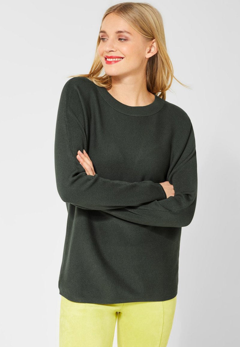 Street One Jumper - green/grey - Zalando.de