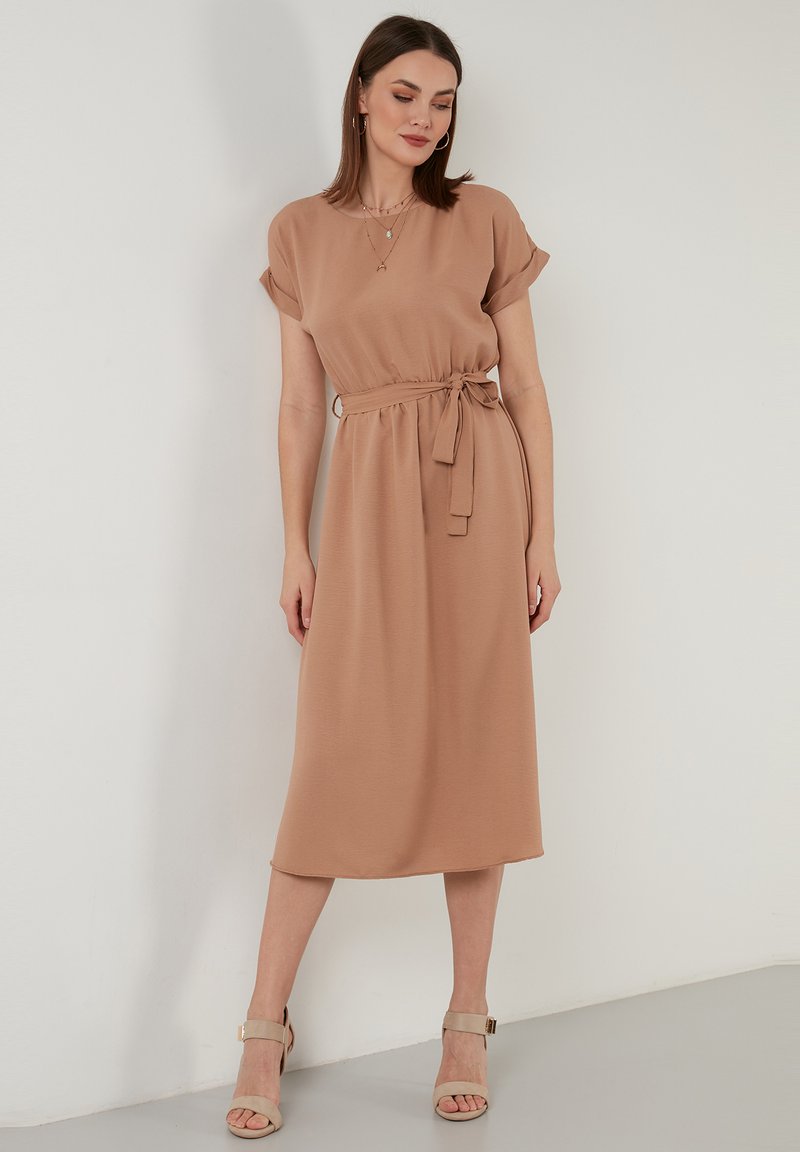 LELA REGULAR FIT - Day dress - mink color/light brown - Zalando.ie