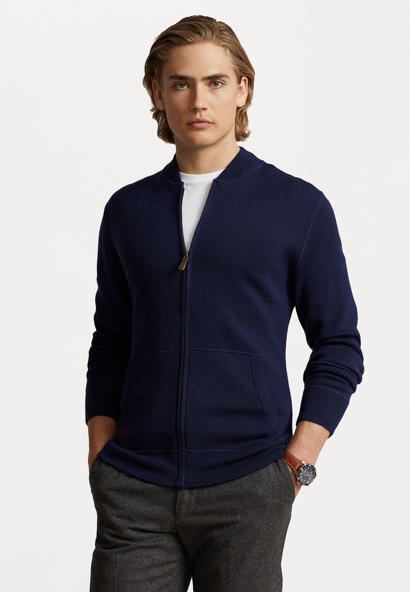 Polo Ralph Lauren LONG SLEEVE FULL ZIP - Cardigan - hunter navy/blue - Zalando.ie