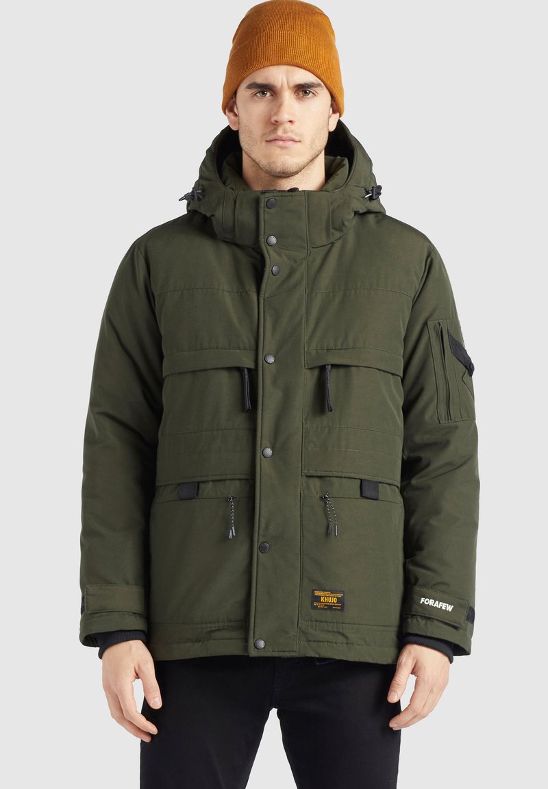khujo BOYNTON - Winter jacket - dunkeloliv/olive - Zalando.de