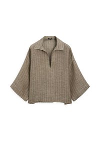 Massimo Dutti Bluse - mottled brown/braun meliert - Zalando.ch