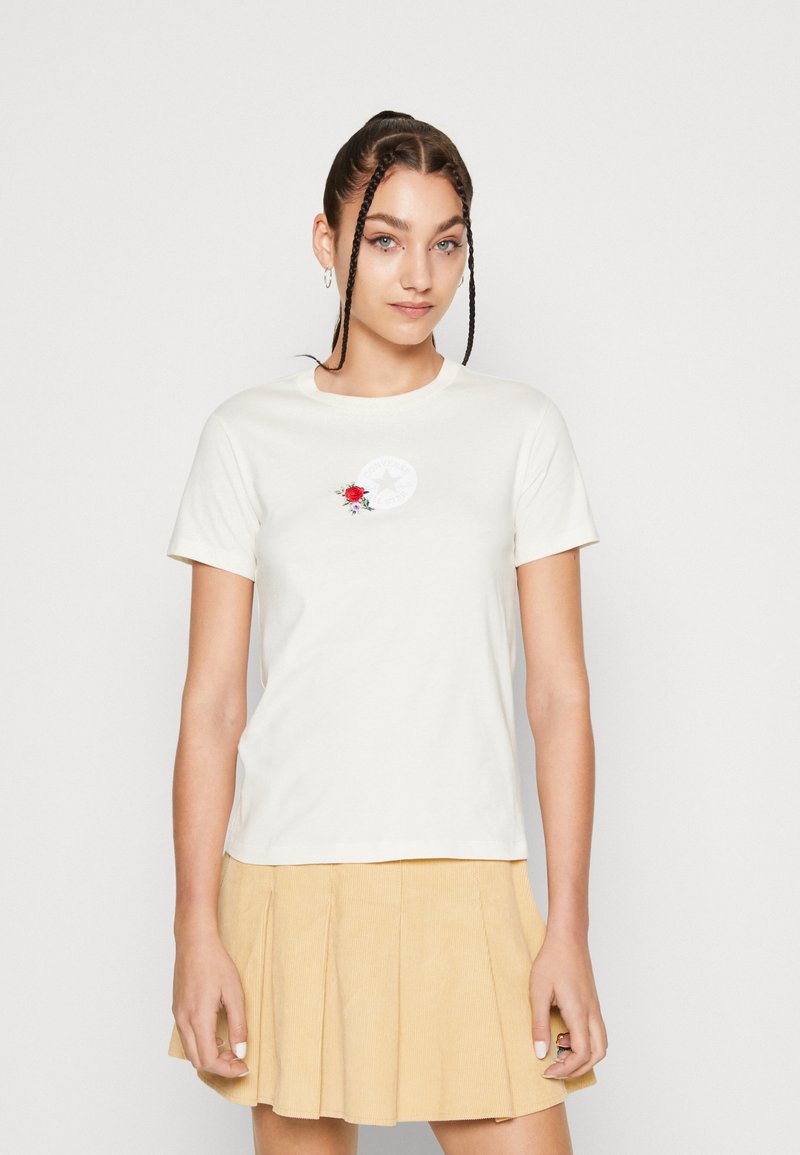 Converse GRAN Z REGULAR TEE - Tričko s potlačou - egret/ružová - Zalando.sk