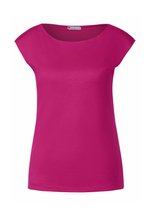 Street One MIT U-BOOT KRAGEN - Basic T-shirt - pink/mottled light pink ...