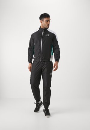 EA7 Emporio Armani VENTUS TRACKSUIT - Survêtement - black/noir - ZALANDO.FR