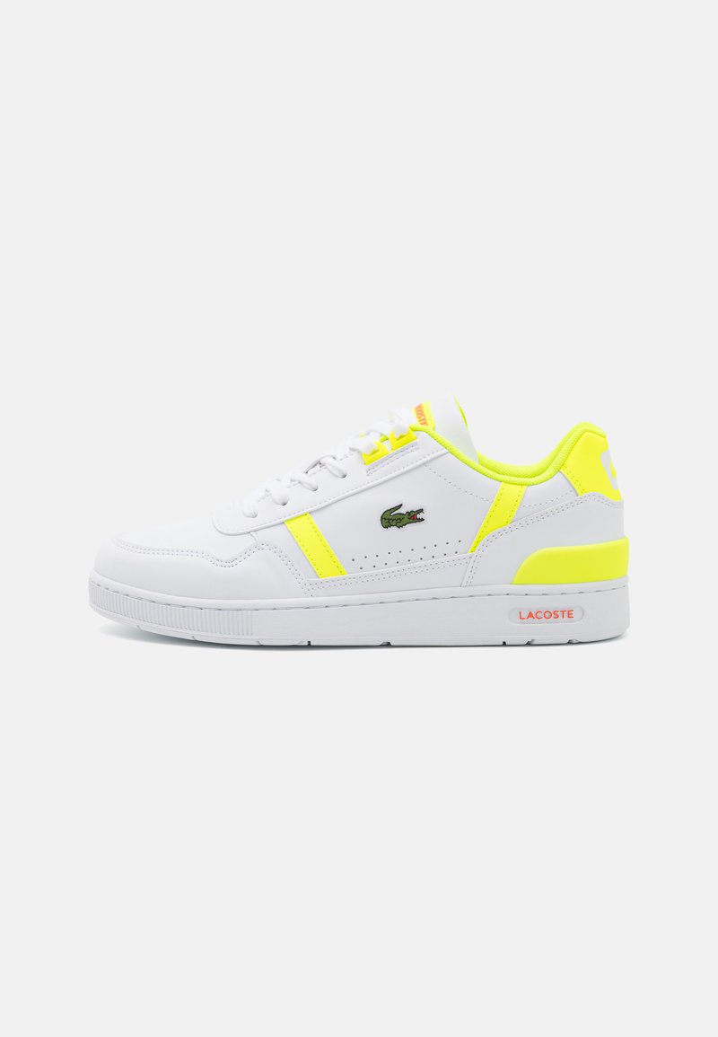 Lacoste T-CLIP JUNIOR TRAINERS - Zapatillas - white/yellow/blanco - Zalando.es