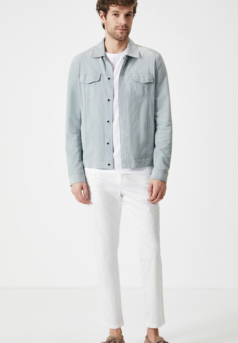 BORIS BECKER Lederjacke - blau - Zalando