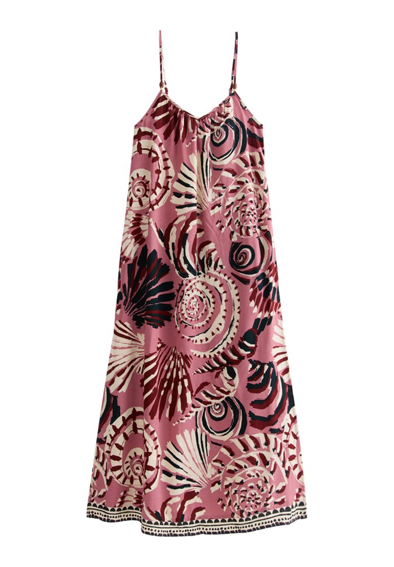 New Look SHELL PRINT MAXI - Maxiklänning - pink pattern/melerad ...