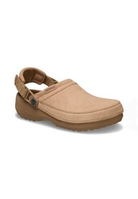 Crocs CLASSIC CRAFTED - Chanclas de baño - milk chocolate/marrón ...
