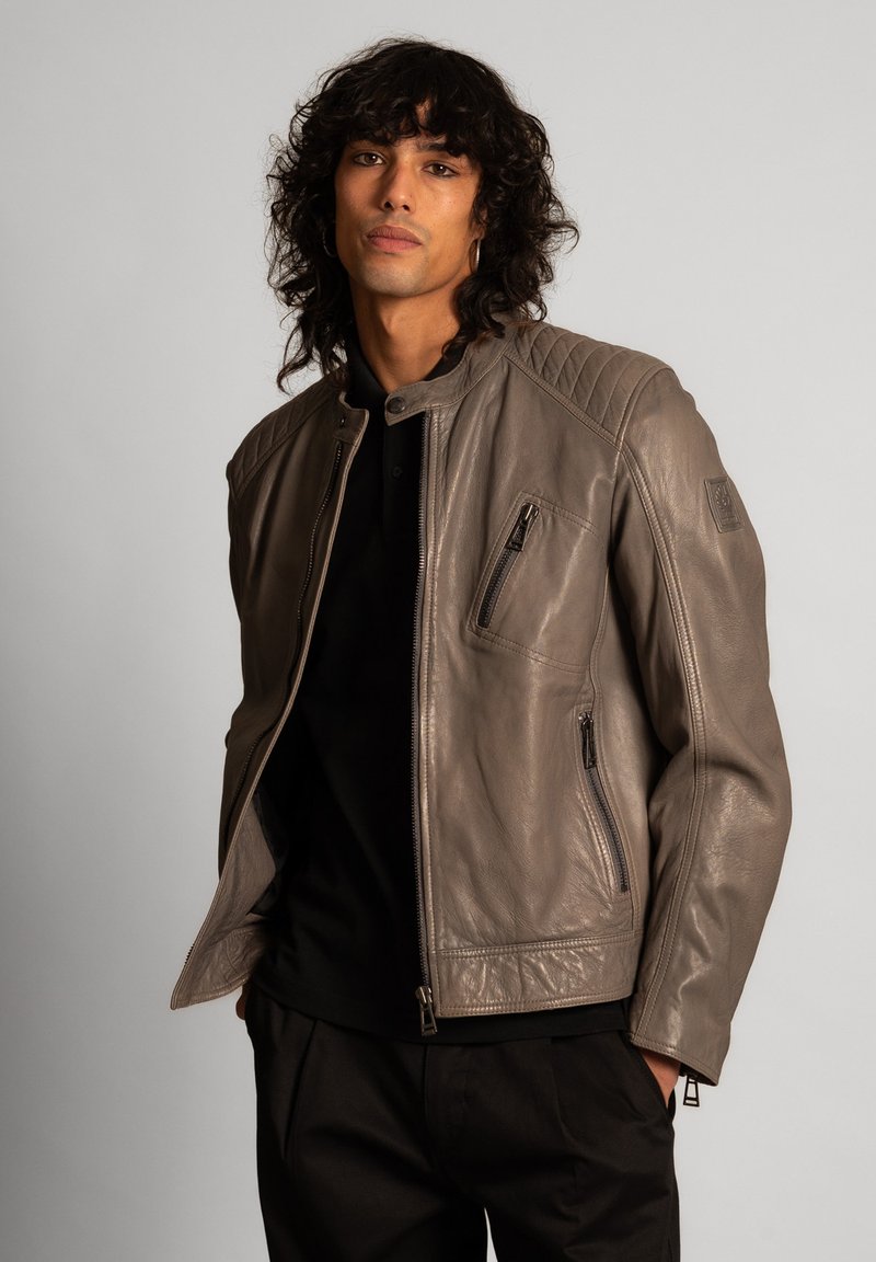 Belstaff RACER - Leather jacket - graphit/grey - Zalando