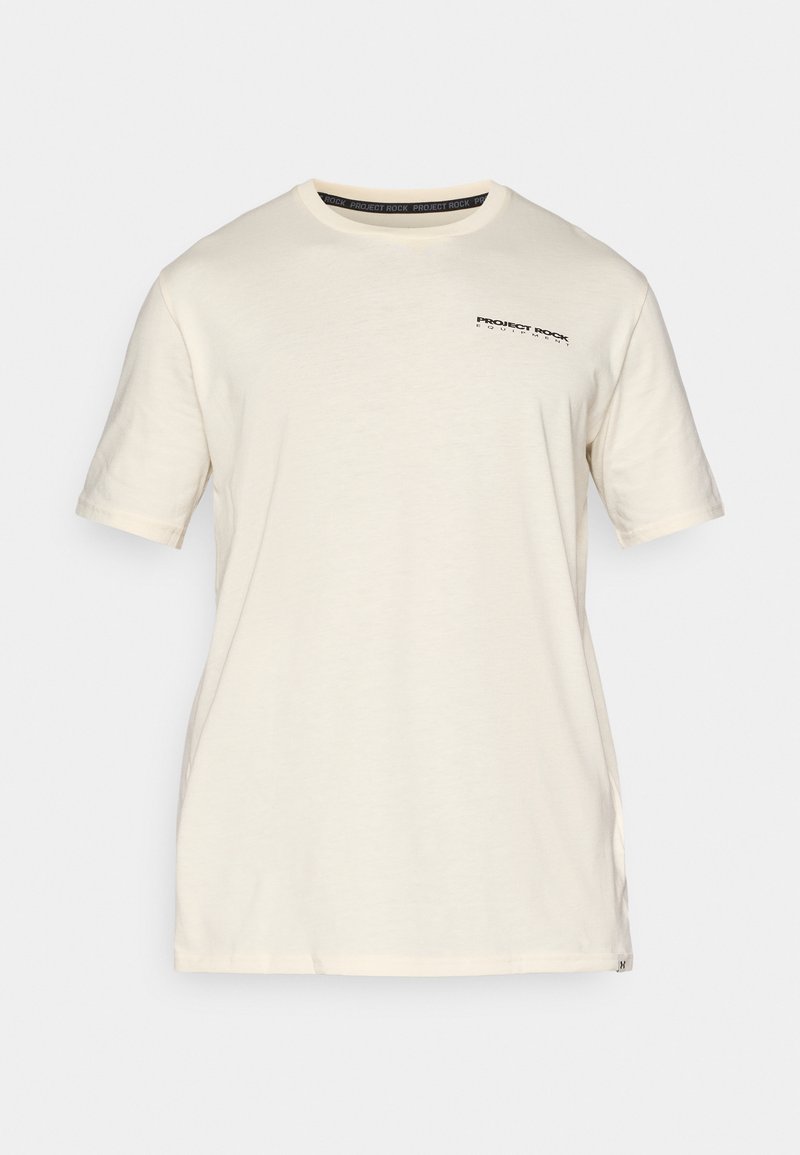Under Armour Print T-shirt - stone/black/stone - Zalando.co.uk
