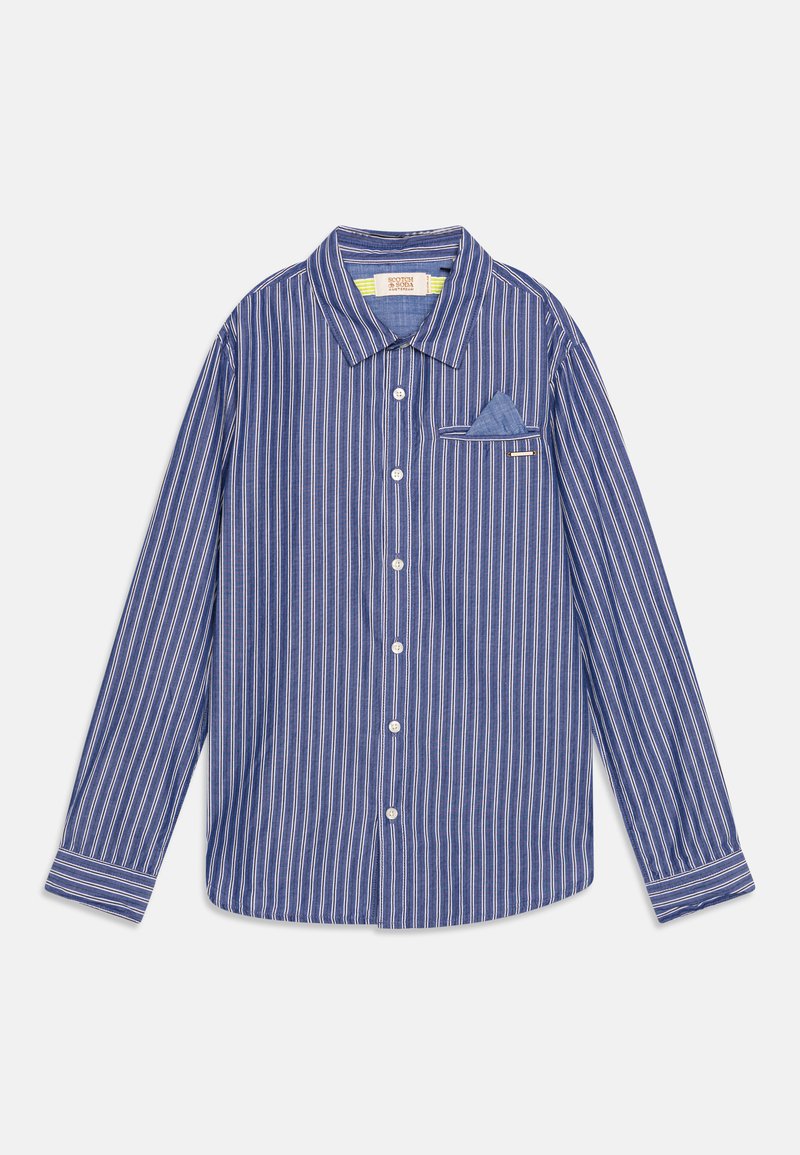 Scotch And Soda Classic Stripe Long Sleeve Shirt Hemd Blue Blau