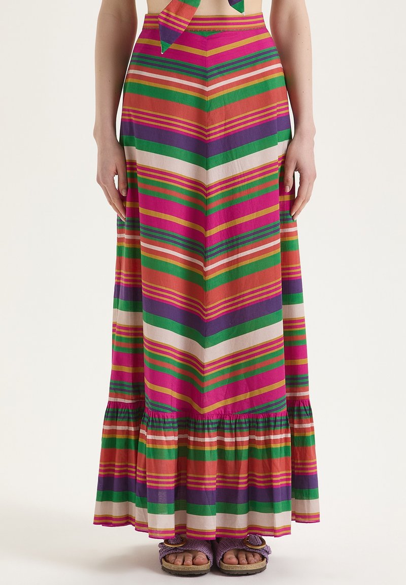 Maliparmi MARI STRIPES - Maxirock - pink - Zalando.de