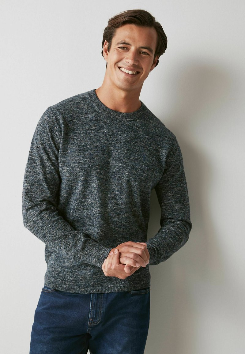 Next MARL CREW STANDARD - Jumper - navy blue/blue - Zalando.de