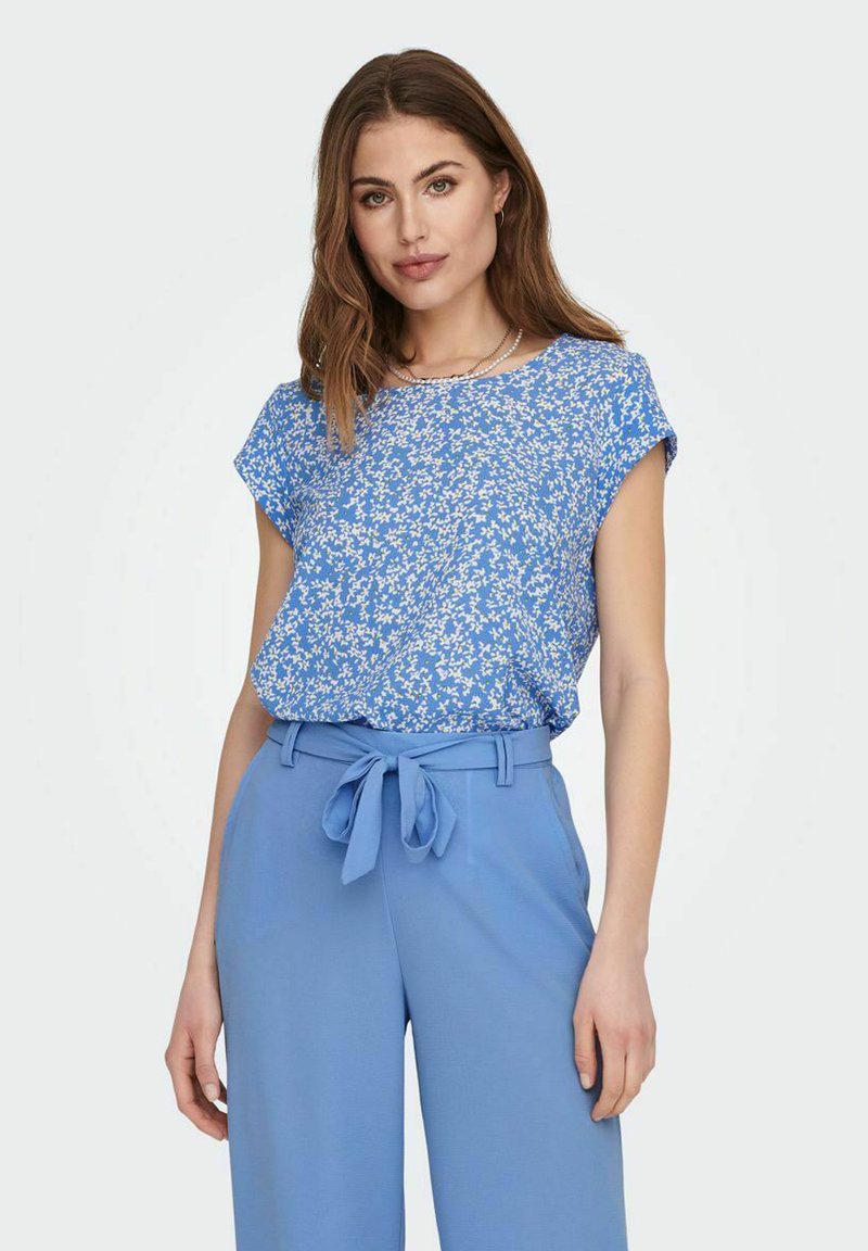 ONLY VIC SS AOP NOOS PTM - Bluse - marina/blau - Zalando.de