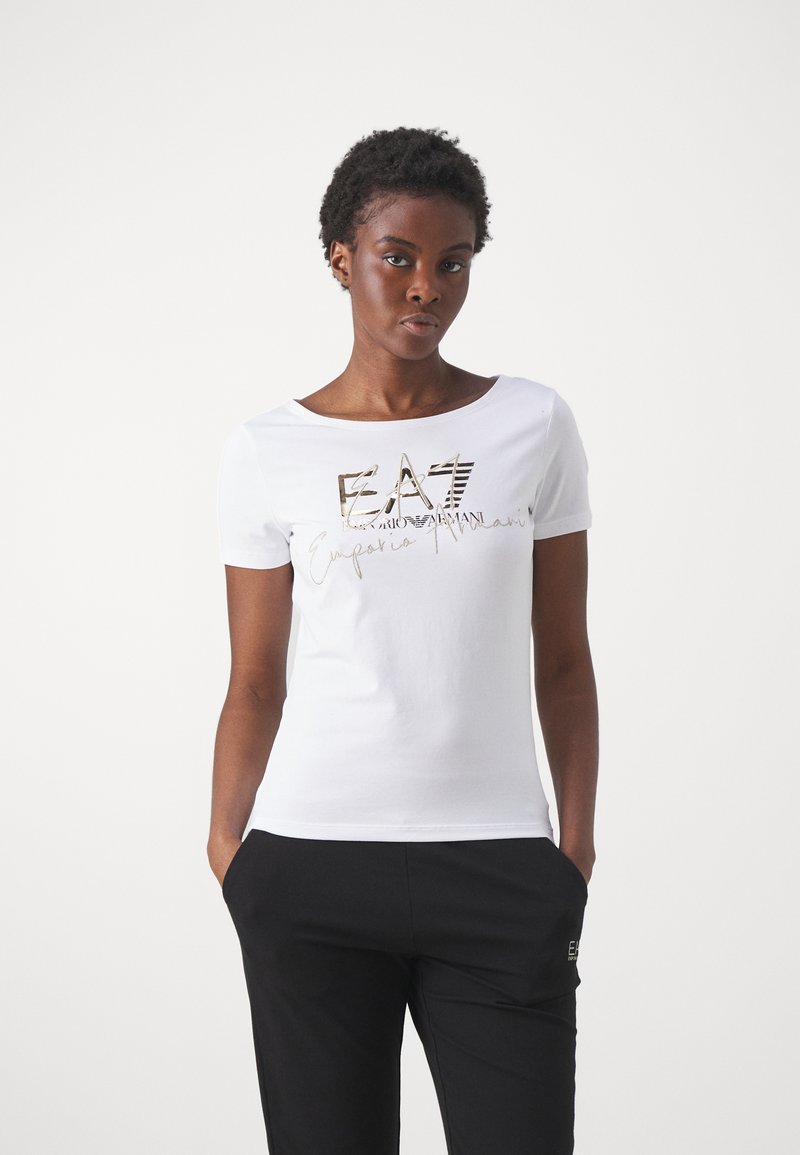 EA7 Emporio Armani T-Shirt print - bianco/weiß - Zalando.de