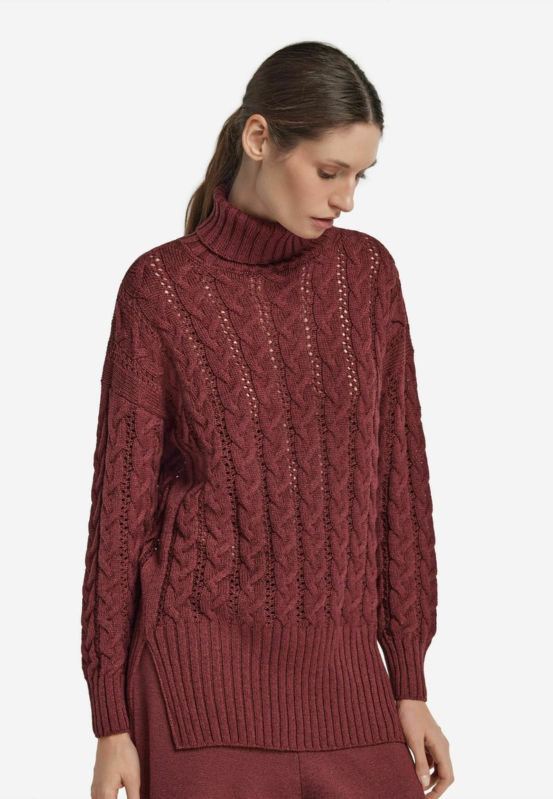 Falconeri FALCONERI. - Strickpullover - red/beere - Zalando.ch