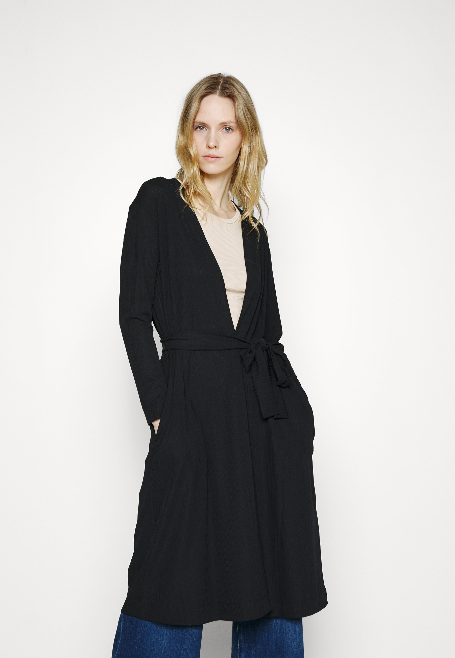 Bandit Stecker Mir max mara mantel schwarz lang Rat Kantine Schlamm