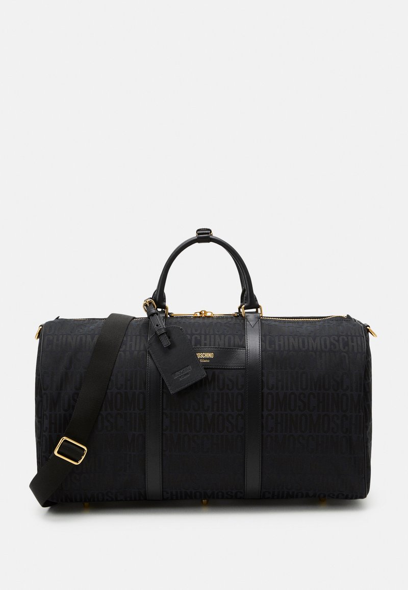 MOSCHINO LOGO - Sac week-end - black on black/noir - ZALANDO.FR