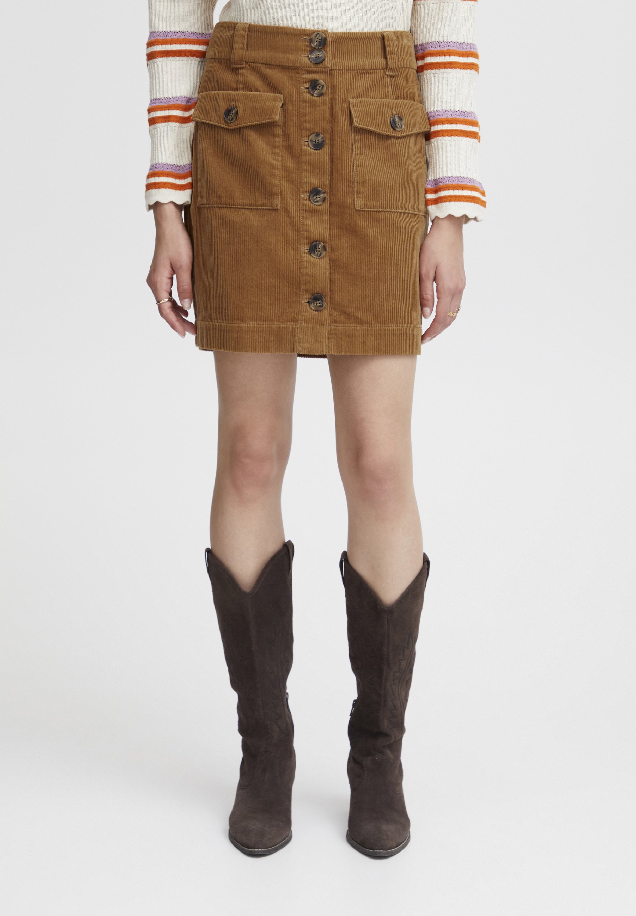 Atelier Reve IRROSETTE A line skirt brown sugar brown Zalando