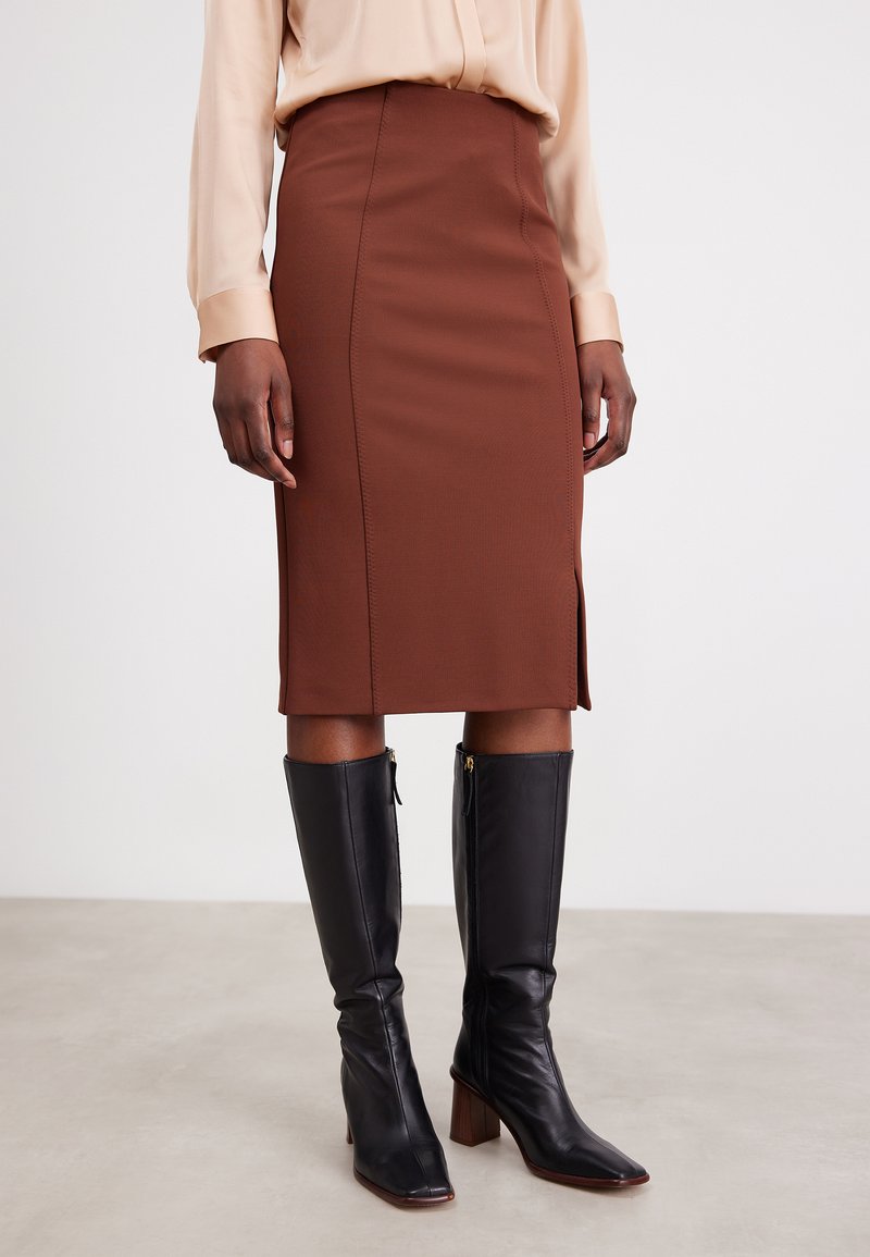 BOSS VUKEVA - Jupe crayon - rust/copper/cuivré - ZALANDO.FR