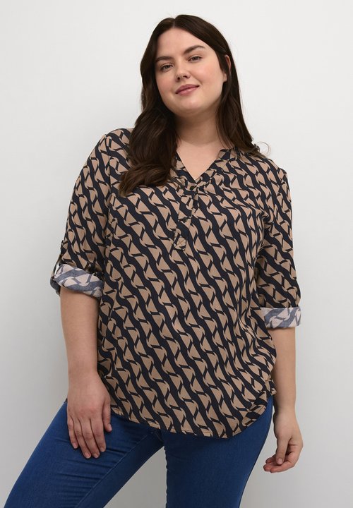 Kaffe Curve KCCATA - Bluse - soft silt paisley print/lila - Zalando.ch