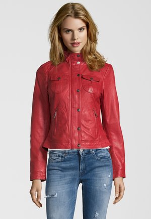 H.I.S SAIMINA - Lederjacke - red/rot - Zalando.at