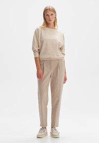 Opus GELLIG - Sweatshirt - beige ecru/beige - Zalando.at