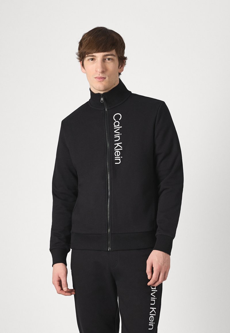 Calvin Klein Vertical Logo Tracksuit Tracksuit Black Uk