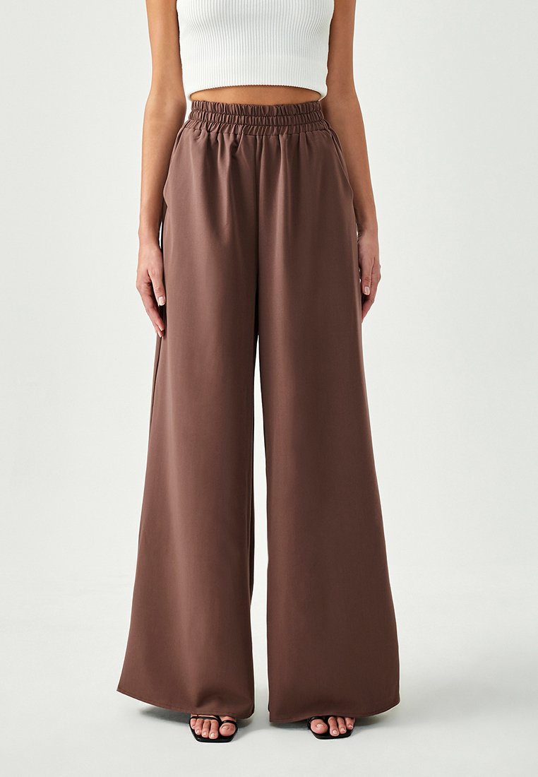 SÁVEL LUNA - Broek - chocolate/bruin - Zalando.nl