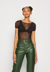 Monki Print T-shirt - black - Zalando.co.uk