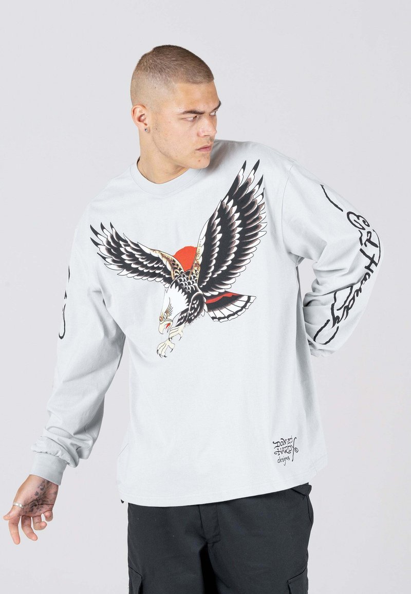 Ed Hardy EAGLE JAPAN - Langarmshirt - grey/hellgrau - Zalando