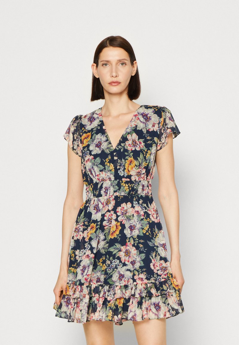 Guess SS BRIGIDA FLARE - Robe de jour - ciaobella blue/multicolore ...