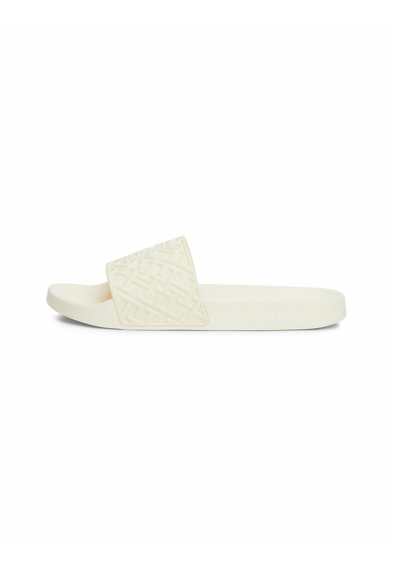 Tommy Hilfiger MONOGRAM - Pool slides - calico/white - Zalando