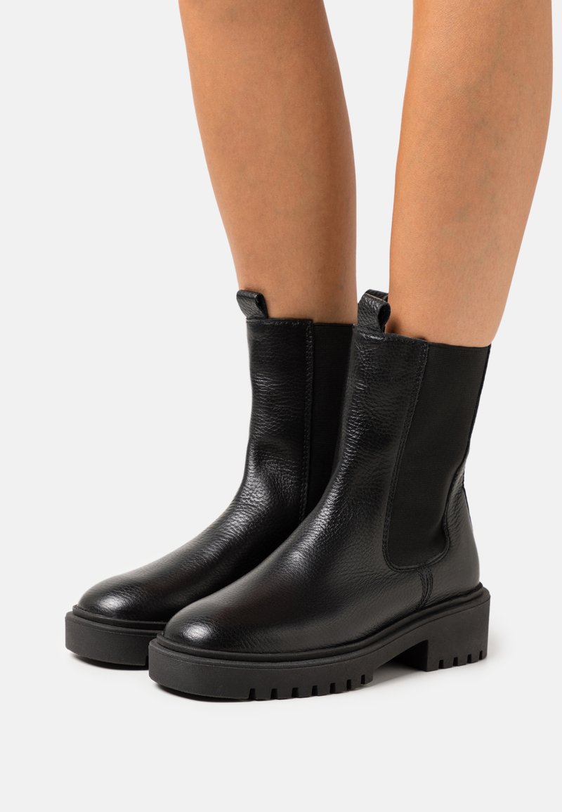 Zign LEATHER - Stivaletti - black/nero - Zalando.it