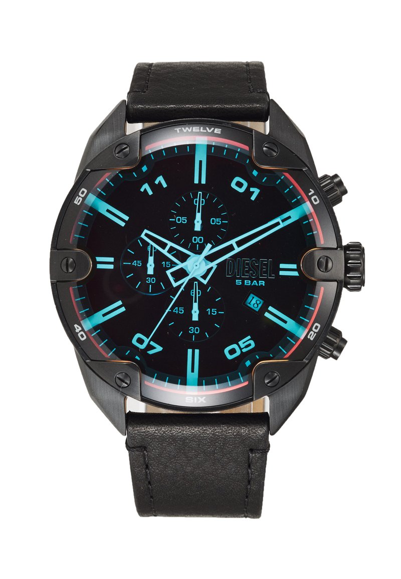 Diesel SPIKED - Chronograph watch - black - Zalando