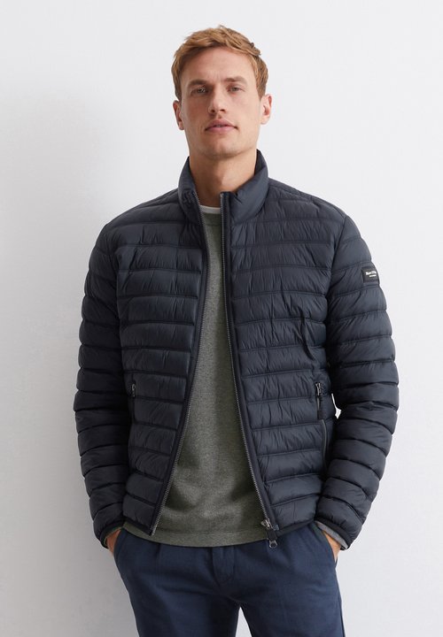 GANT QUILTED CHEATER - Välikausitakki - evening blue/tummansininen ...