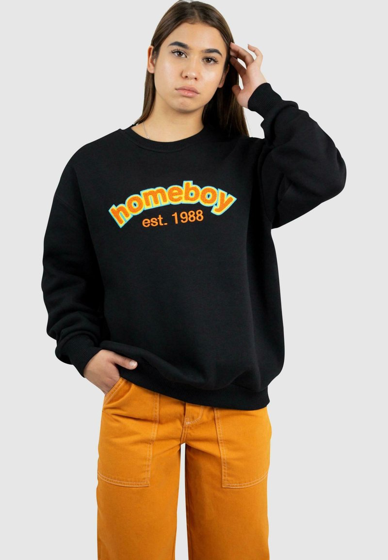 Homeboy 90S SERIES CHENILLE CREW - Sweater - black/zwart - Zalando.nl