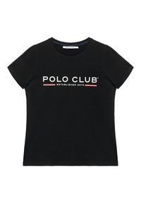 Polo Club NEW ICONIC TITLE - T-shirt med print - black/svart - Zalando.se