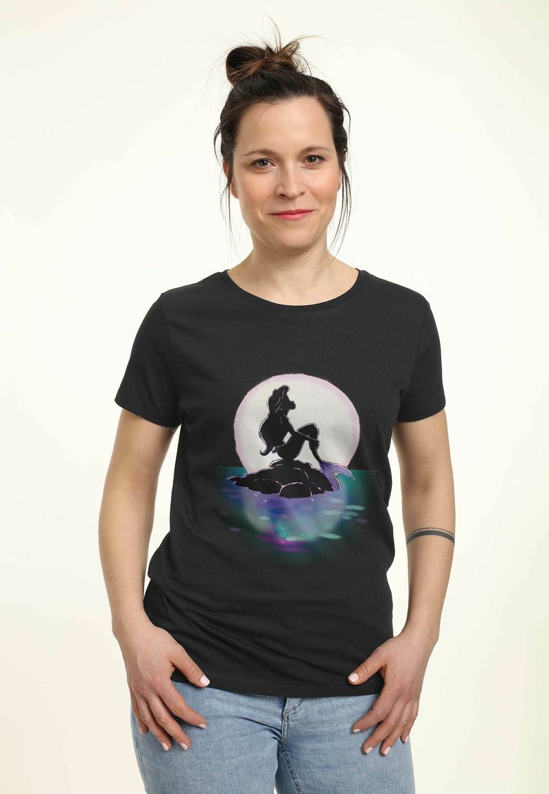 Disney THE LITTLE MERMAID SUNSET ARIEL - T-shirt con stampa - black/multicolore - Zalando.it
