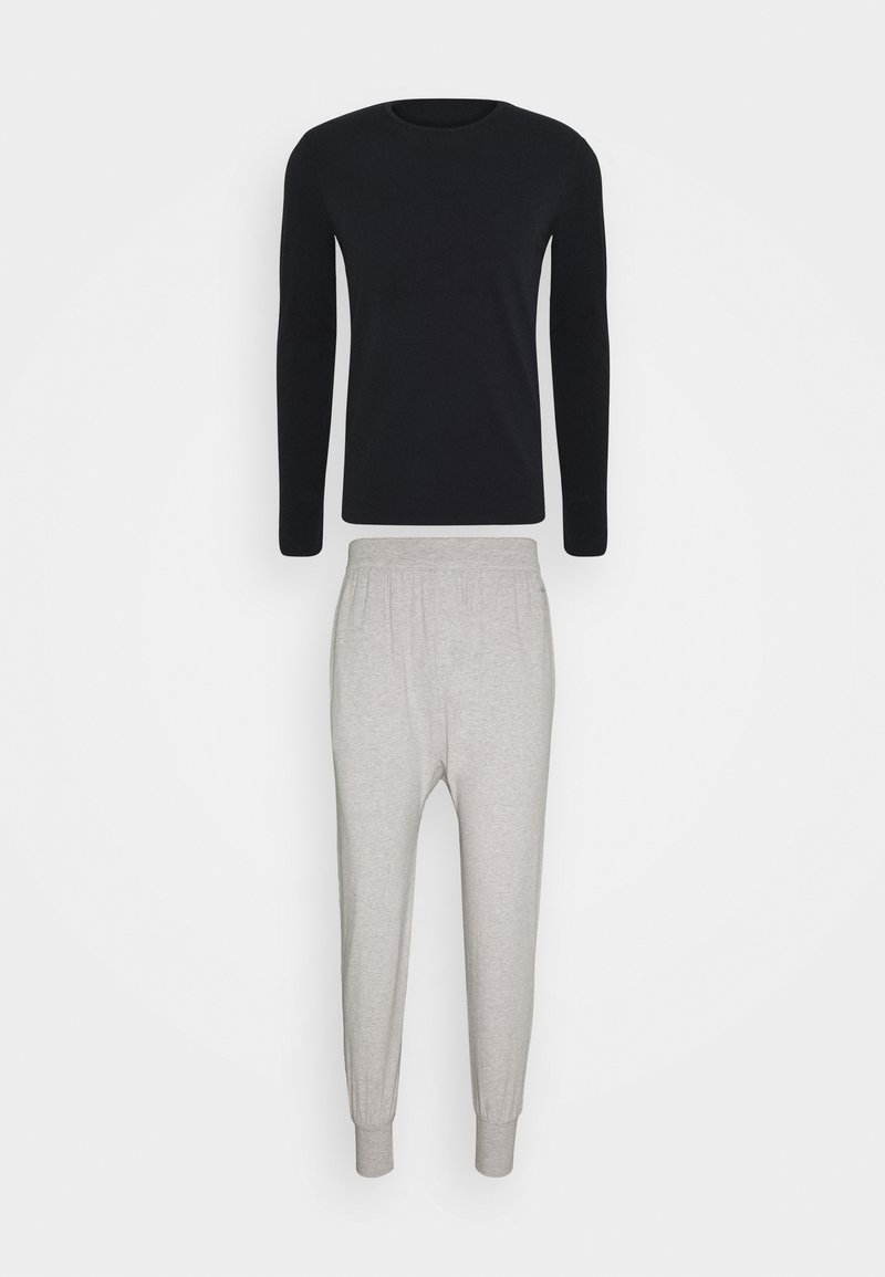 Superdry LAUNDRY SET - Pyjama - black/light grey marl/schwarz - Zalando.at