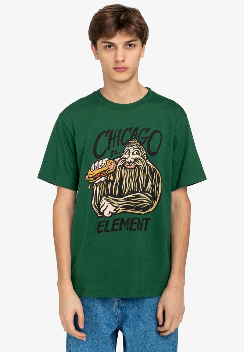 Element HAIRY DOG - Print T-shirt - green - Zalando.de