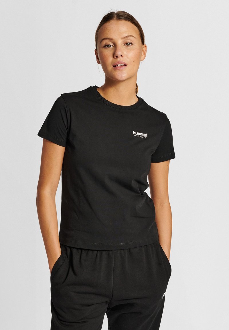 Hummel KRISTY SHORT - T-shirt basic - black/zwart - Zalando.nl