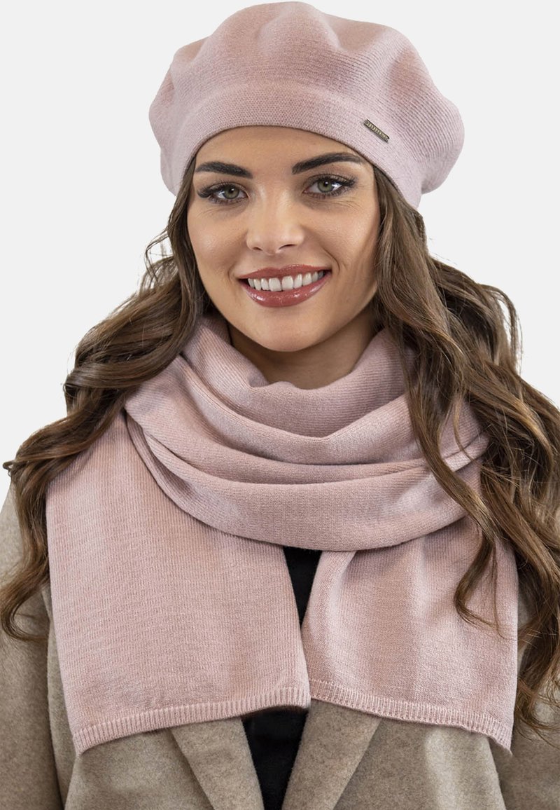 Vivisence 7005 BERET AND SCARF SET - Schal - light pink/rosa - Zalando.de